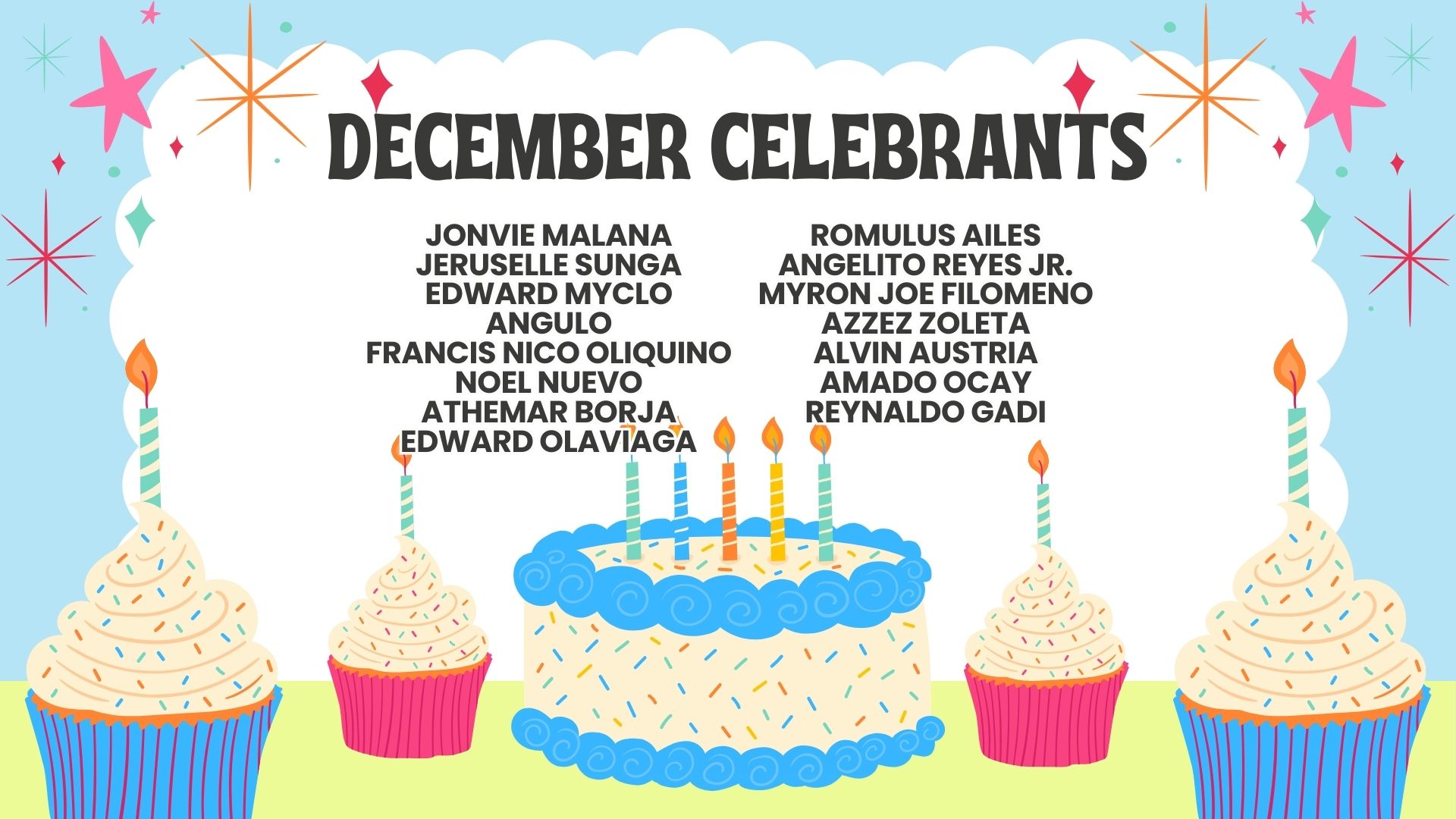 DECEMBER BIRTHDAY CELEBRANTS | Unlad Ship Manning and Management Corp